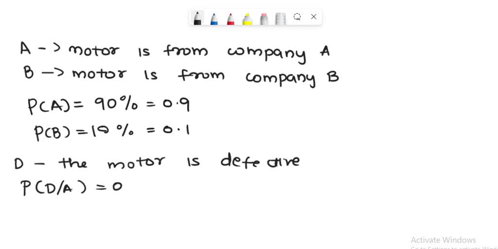 Solved 5 An Assembler Of Electric Fans Uses Motors From Two Sources