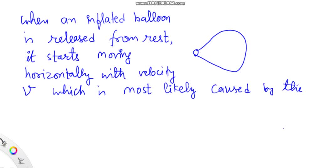 SOLVED: 'As shown in the diagram, an inflated balloon released from ...