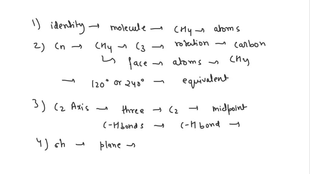 SOLVED: please explain the symmetry elements of a tetrahedral molecule ...