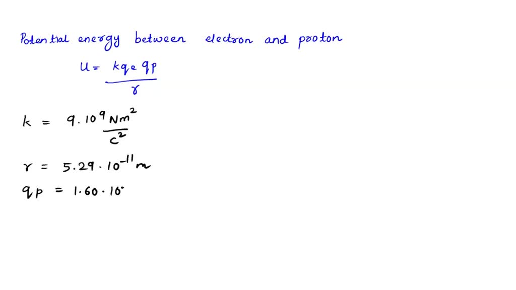 Solved 17 A Neutral Hydrogen Atom Consists Of A Proton In The Nucleus