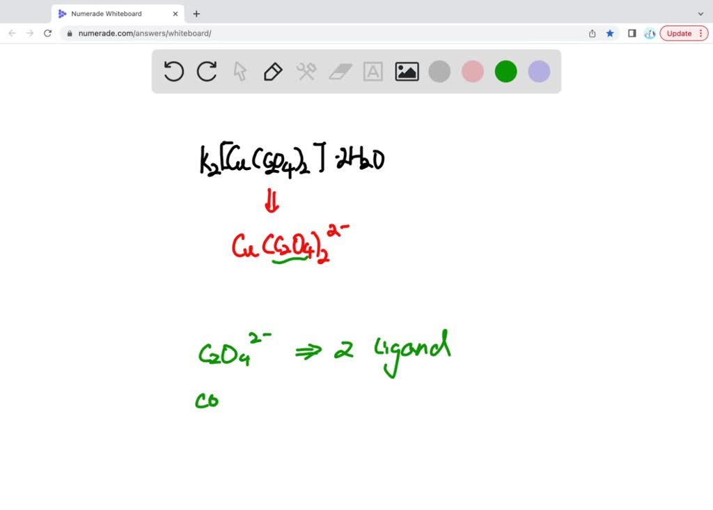 What is the coordination number, geometric shape, and oxidation number ...