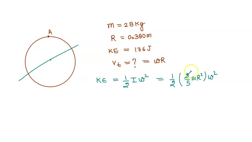 SOLVED: A uniform sphere with mass 28.0 kg and radius 0.380 m is rotating at constant angular ...