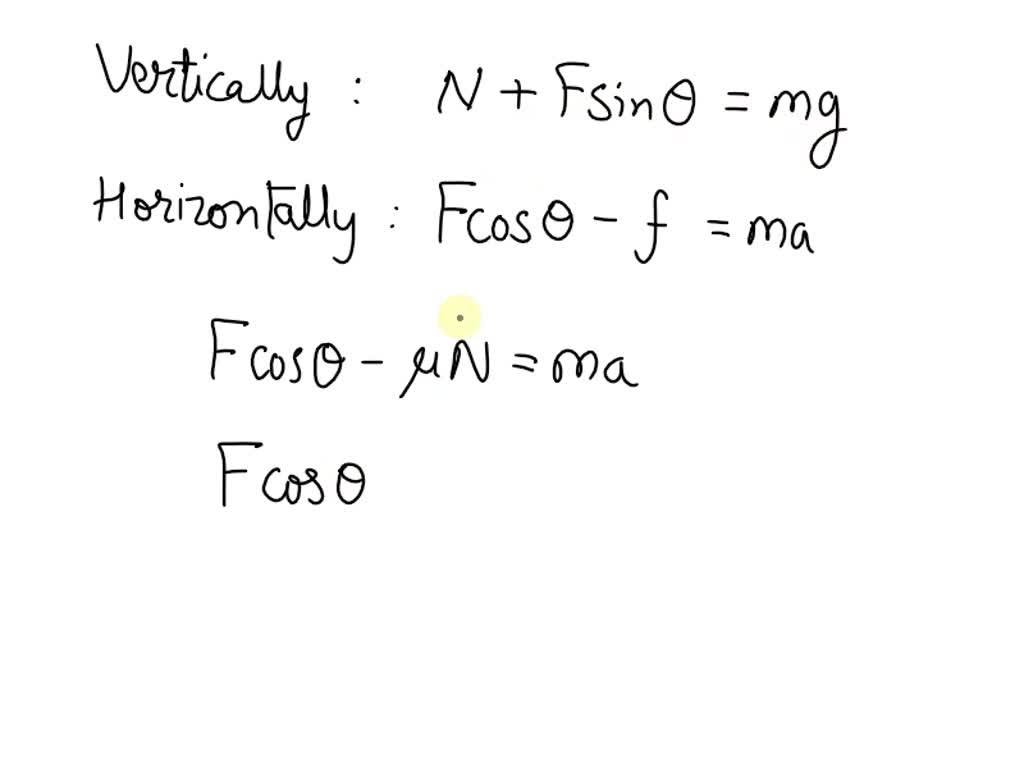 SOLVED: Slowly adjust the applied force (pushing both up and down the ...