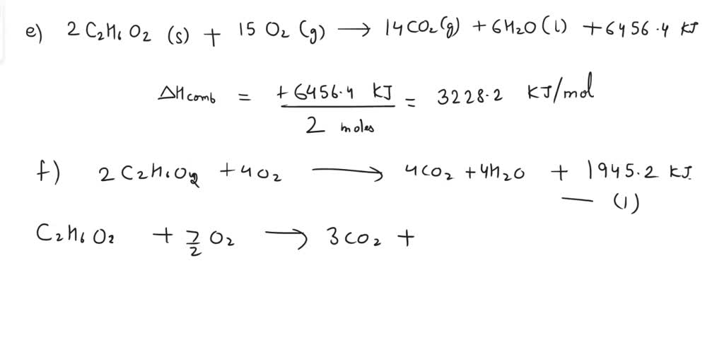 SOLVED: The following equation represents the complete combustion of ...