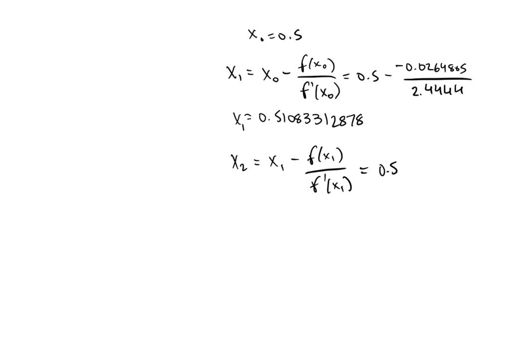 Solved Use Newtons Method To Find All Solutions Of The Equation