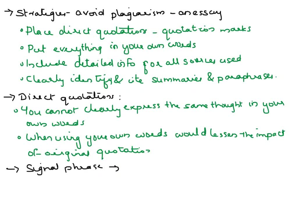 SOLVED: 12. Pre-Test: Quoting, Paraphrasing, and Summarizing Choose the ...