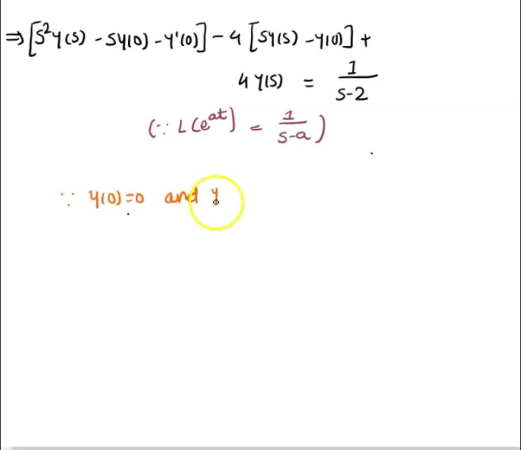 SOLVED: (a) Find the Laplace transform of f (t) = t cos 3t. (b) Use the ...