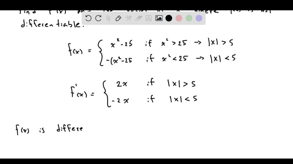 SOLVED: Consider the following function: f(x) = Ix2 251 (a) Find a ...