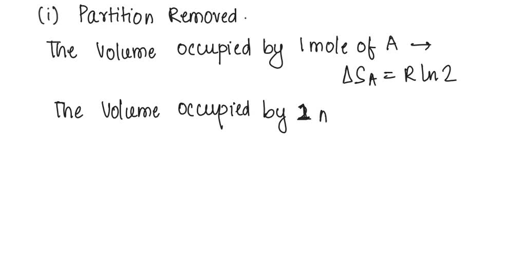 SOLVED: A rigid container is divided into two compartments of equal volume by a partition. one ...