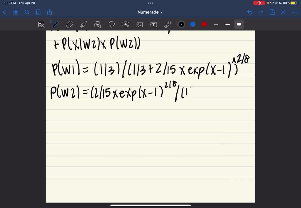 SOLVED: Consider a two-class one-feature classification problem with the following Gaussian ...