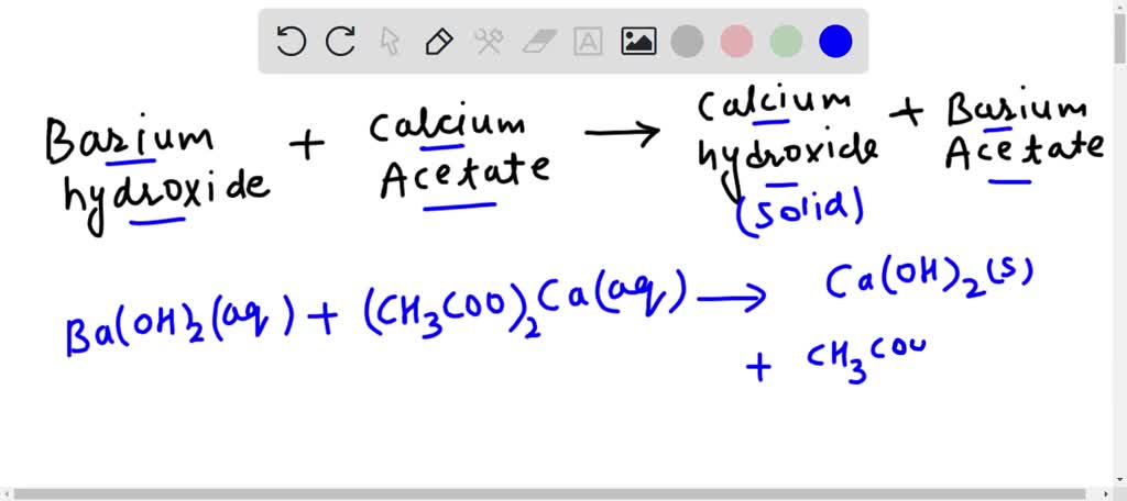 SOLVED: What precipitates will form when solutions of barium hydroxide ...