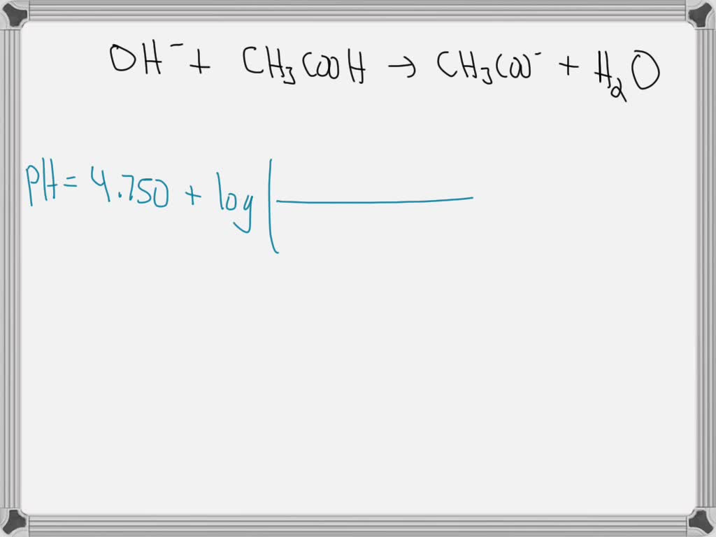 SOLVED: A CH3COOH/CH3COO- (pKa = 4.750) buffer solution which has a volume of 140 ml contains 0. ...