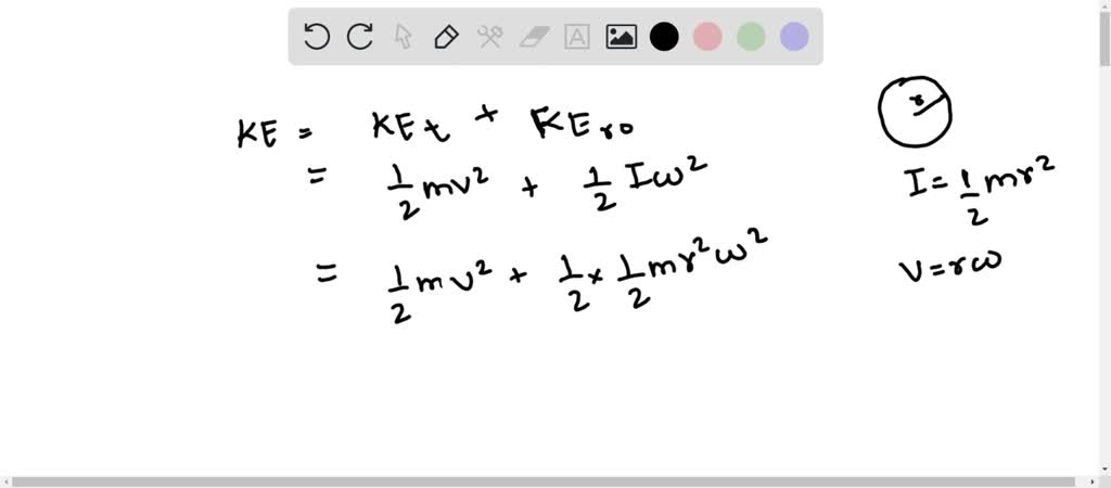 SOLVED: What fraction of a solid disk's kinetic energy is rotational if ...