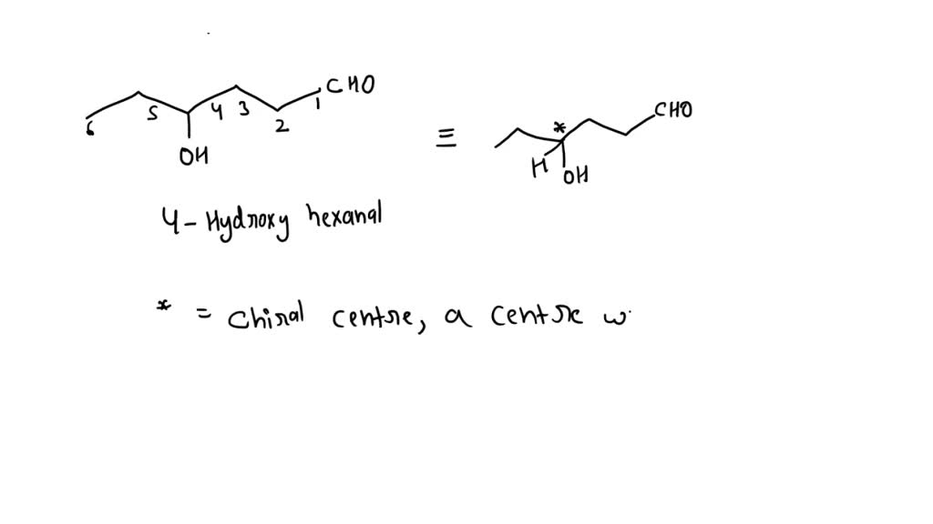 SOLVED: 4-hydroxyhexanal forms a cyclic hemiacetal, which predominates ...