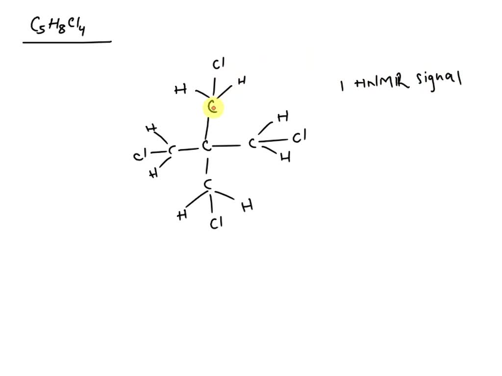 SOLVED: The simulated APT spectrum of a compound with the molecular ...