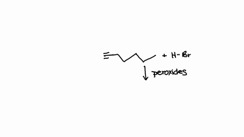 Draw the alkene formed when 1 heptyne is treated with hbr in...