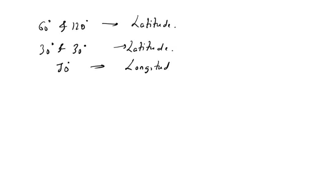 SOLVED: Using the map below, provide the latitude and longitude for Point B, Point D, and Point ...