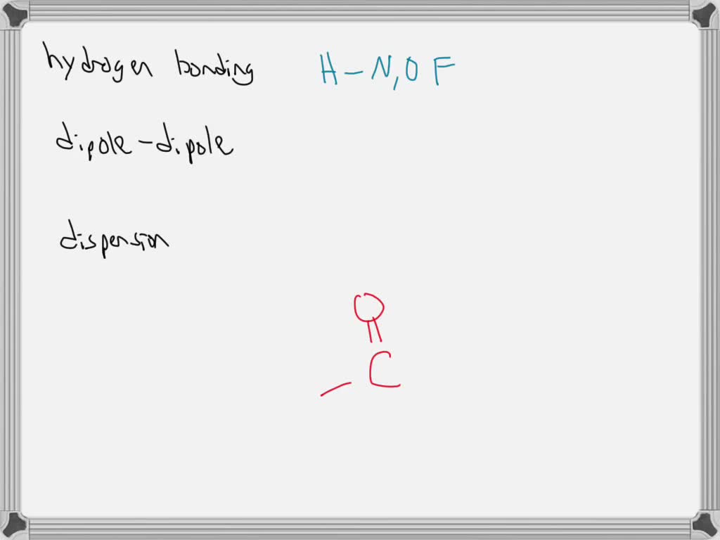 SOLVED: Which is the dominant intermolecular force in acetone, shown ...