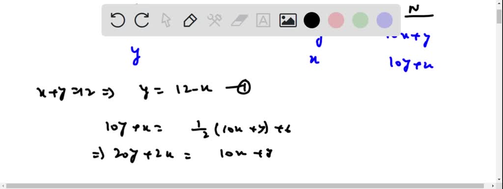 Solved The Sum Of The Digits Of A Certain Two Digit Number Is 12 If