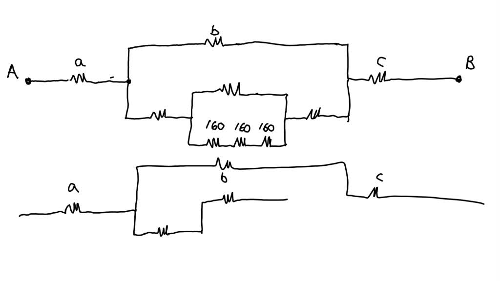 SOLVED: An open circuit consists of nine identical resistors R ...