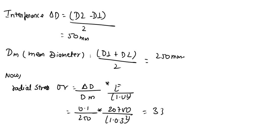 SOLVED: Q1. Compound thick cylinders can be used to contain high ...