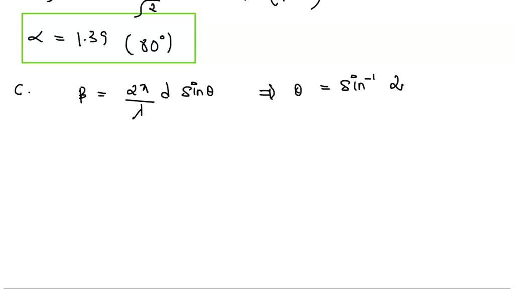 SOLVED: The full width at half-maximum (FWHM) of a central diffraction maximum is defined as the ...