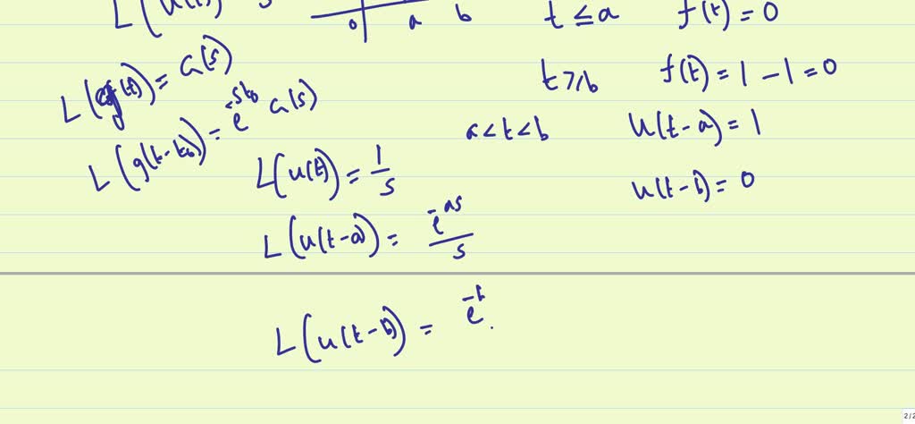 SOLVED: Write the function in terms of unit step functions. Find the ...