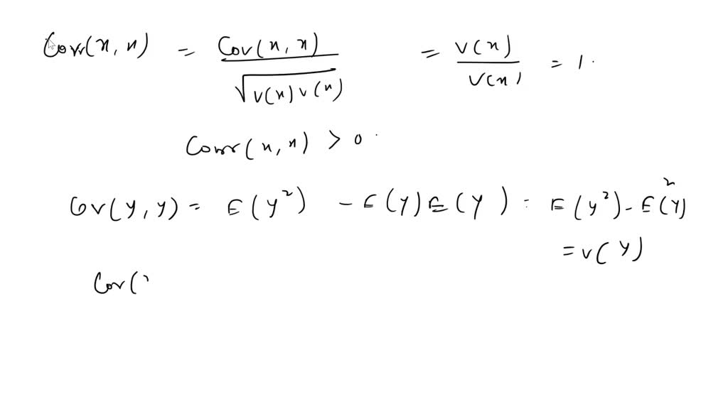 SOLVED: Let X and Y be random variables with: Var(X) = 3, Var(Y) = 4 ...