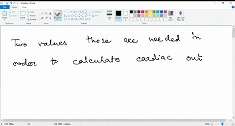 1. Calculate (a) cardiac output (CO), (b) mean arterial...
