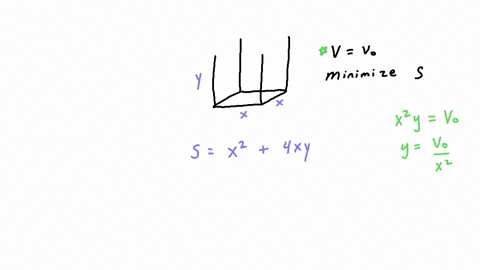 a box has a bottom with one edge 8 times as long as the other if the ...