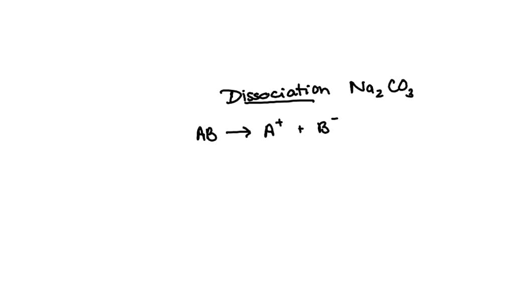 SOLVED: Complete this equation for the dissociation of na2co3(aq). omit ...