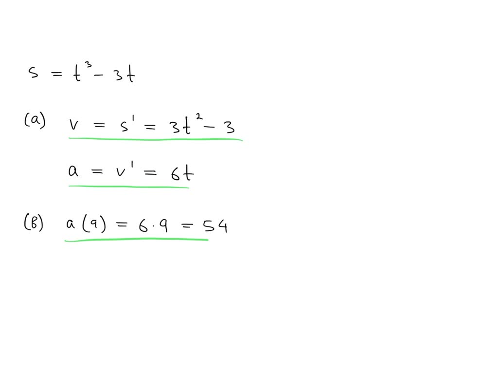 SOLVED: The equation of motion of a particle is s = 2t3 − 8t2 + 5t + 2, where s is in meters and ...