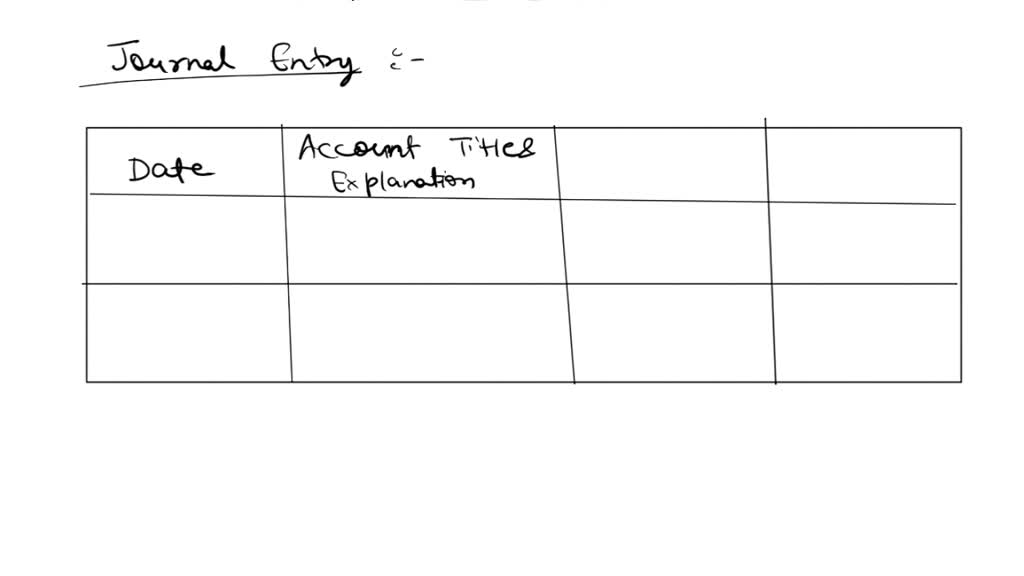 Journal Entries For Accounting