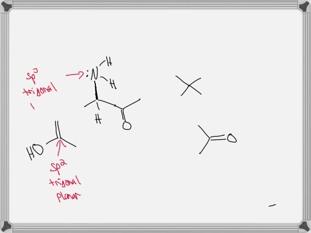 SOLVED: Predict the hybridization and geometry around each indicated ...