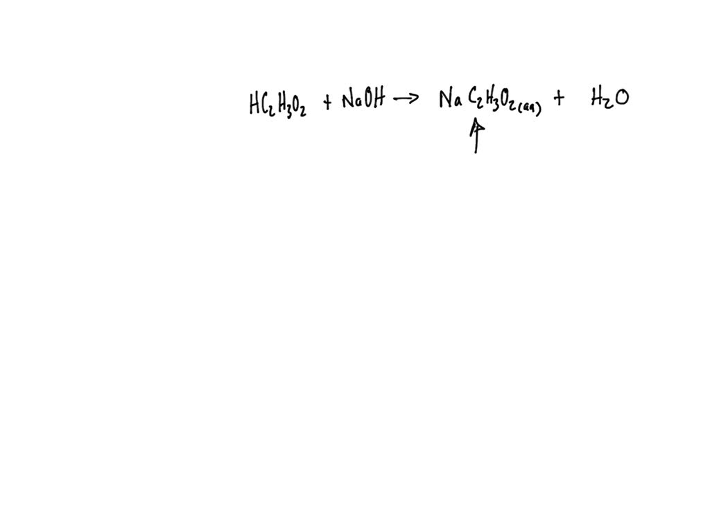 SOLVED: Identify the major ionic species produced when acetic acid ...
