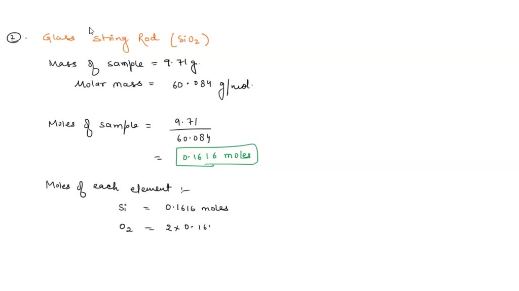 SOLVED: Exercise 1: Using Mass to Calculate Moles and Atoms Data Table ...