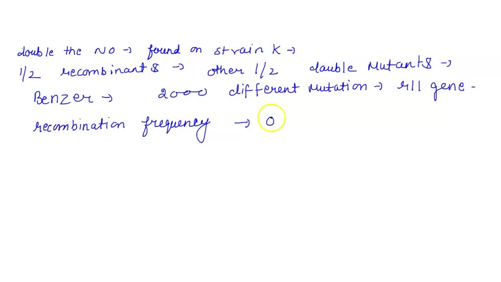 SOLVED: Below are three sets (A-C) of recombination and complementation ...