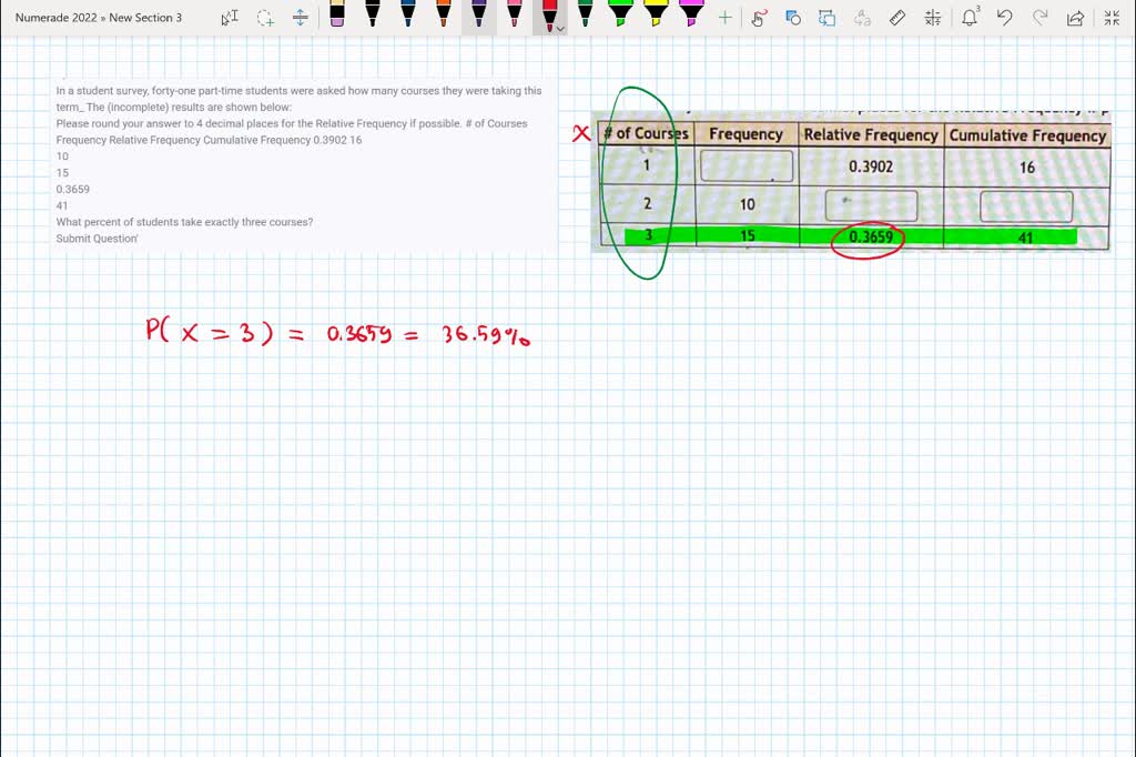 SOLVED:'Question 2 In a student survey, forty-one part-time students ... SOLVED:'Question 2 In a student survey, forty-one part-time students ...