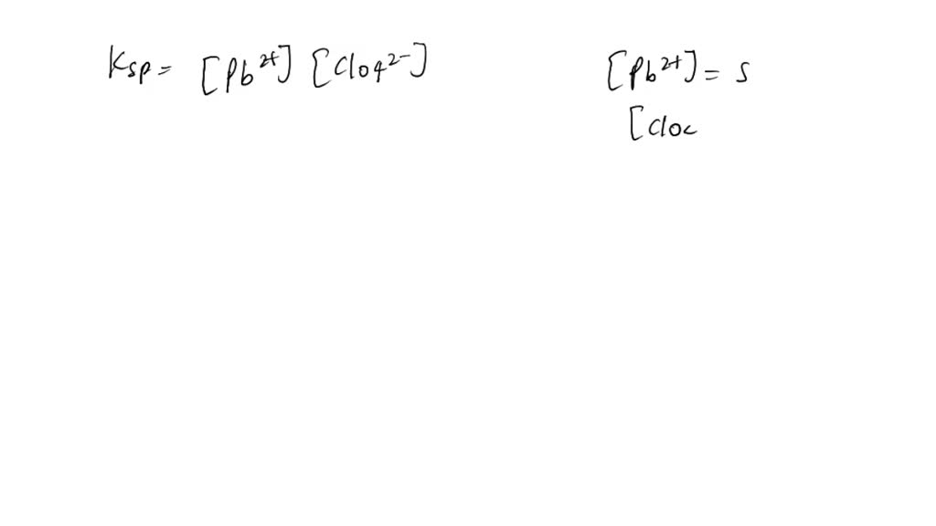 Calculate the molar solubility of PbCrO4 in 1.0 x 10-3 M K2CrO4. Ksp = 1.8 x 10-14