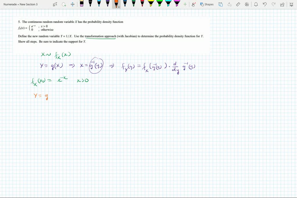 SOLVED: Let and Y be independent random variables and distributed as Uniform Y using the ...