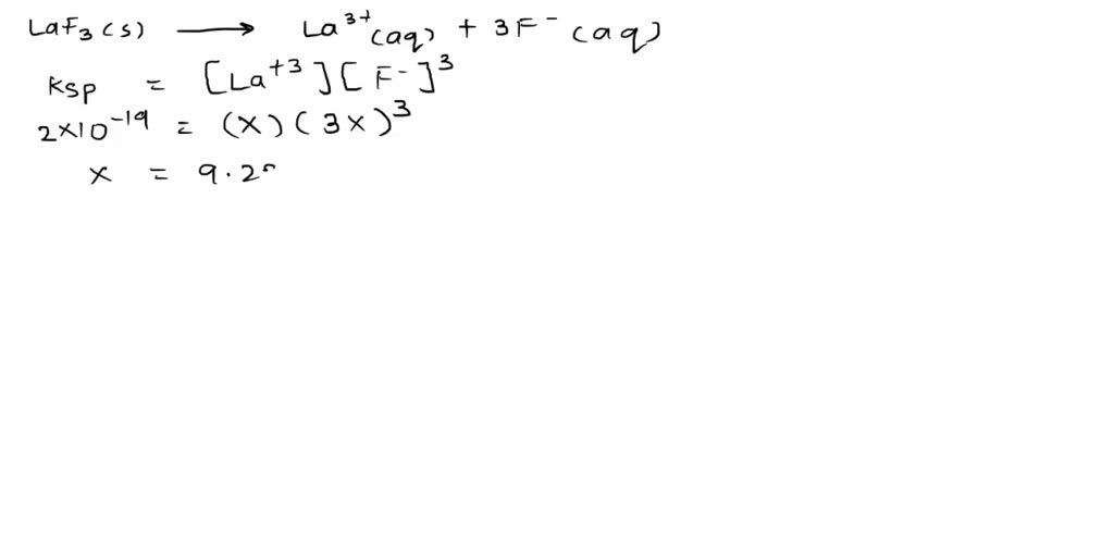 Calculate the solubility of LaF3 in grams per liter in 0.050 M LaCl3 solution.