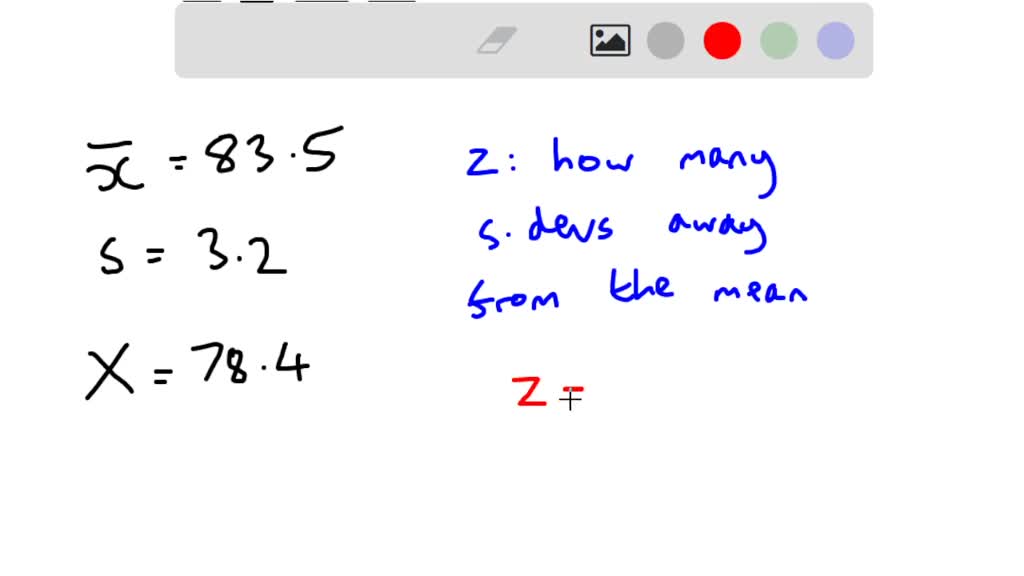 SOLVED: Consider a set of data in which the sample mean is 83.5 and the sample standard ...