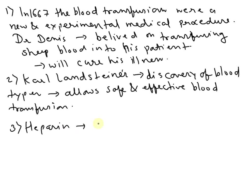 SOLVED: How do blood transfusions work? - Bill Schutt. Answer the ...