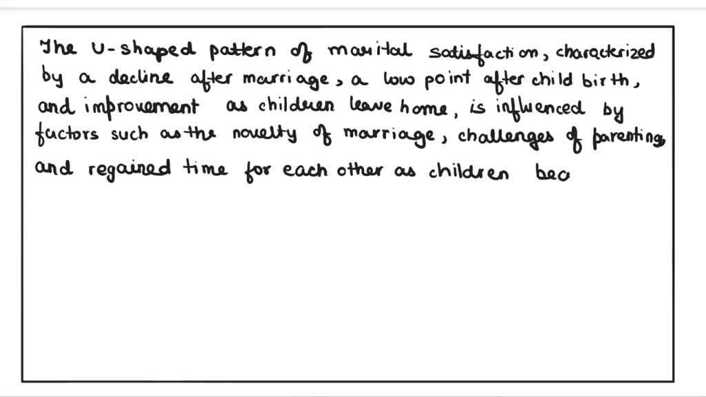 Solved The Text Suggests That The Greater Marital Satisfaction Of
