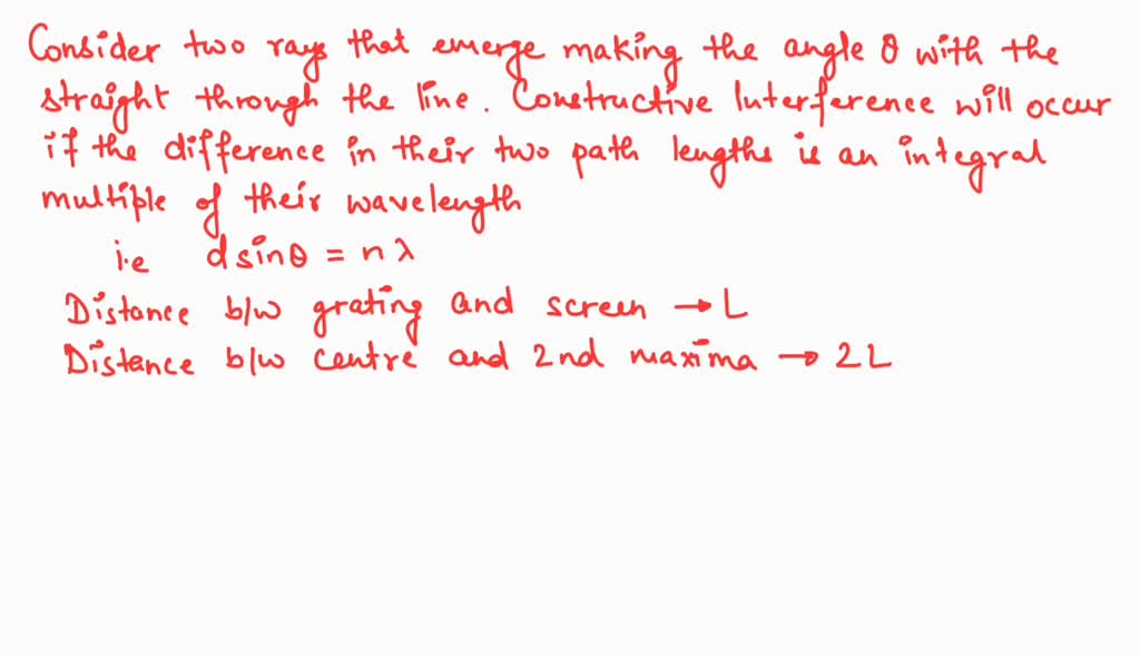 SOLVED: 2 . You find diffraction grating that is labeled as having slit ...