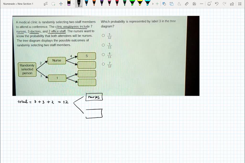A medical clinic is randomly selecting two staff members. Which ...