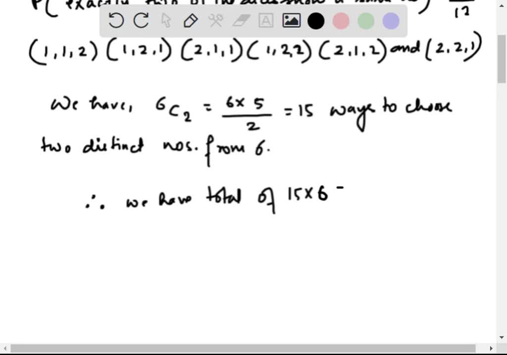 SOLVED: Two fair dice are thrown and the sum of the face values Z say ...