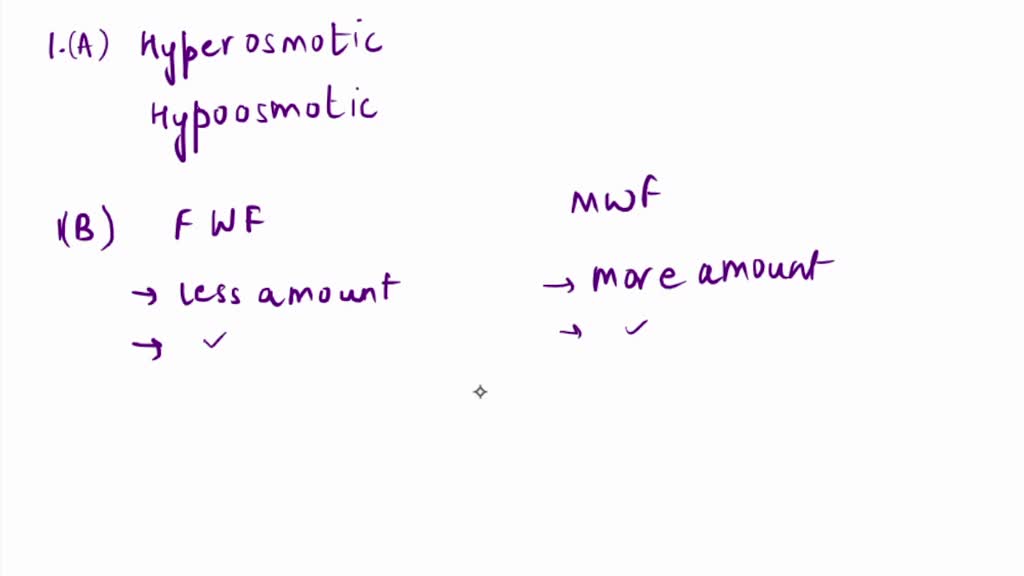 SOLVED: QUESTION 1. la. For the two fish (teleosts) shown below ...