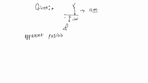 a bird is flying 12 m above the surface of pond calculate the apparent ...