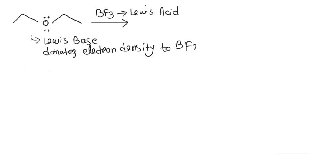SOLVED: Draw the organic product of the Lewis acid-base reaction shown ...